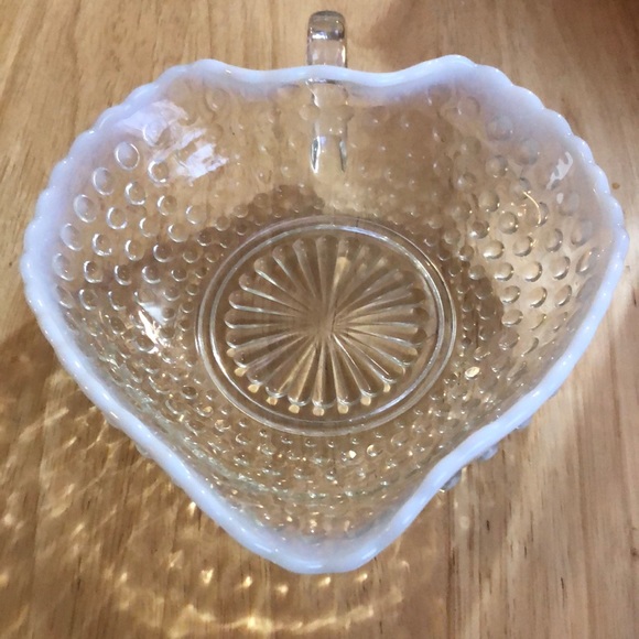 Accents | Glass Hobnail Heartstrawberry Shaped Bowl | Poshmark